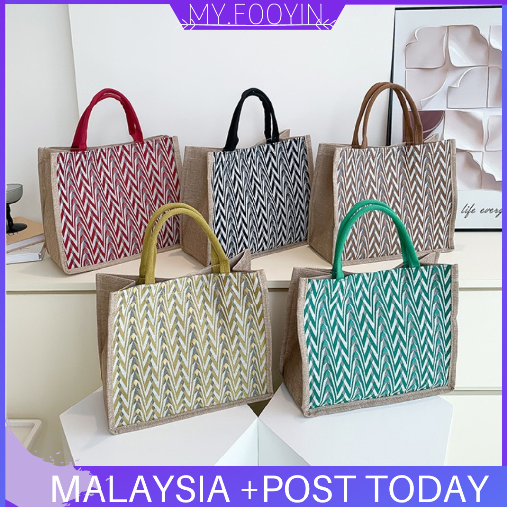 N309 READY STOCK MYFOOYIN Japan Canvas Design Tote Bag Handbag Shoulder ...