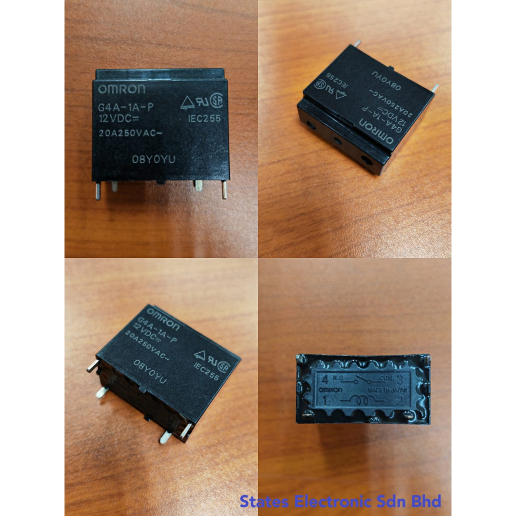OMRON G4A-1A-P-DC12V 20A 250V 4pin Power Relay (G4-1A-P) | Shopee Malaysia