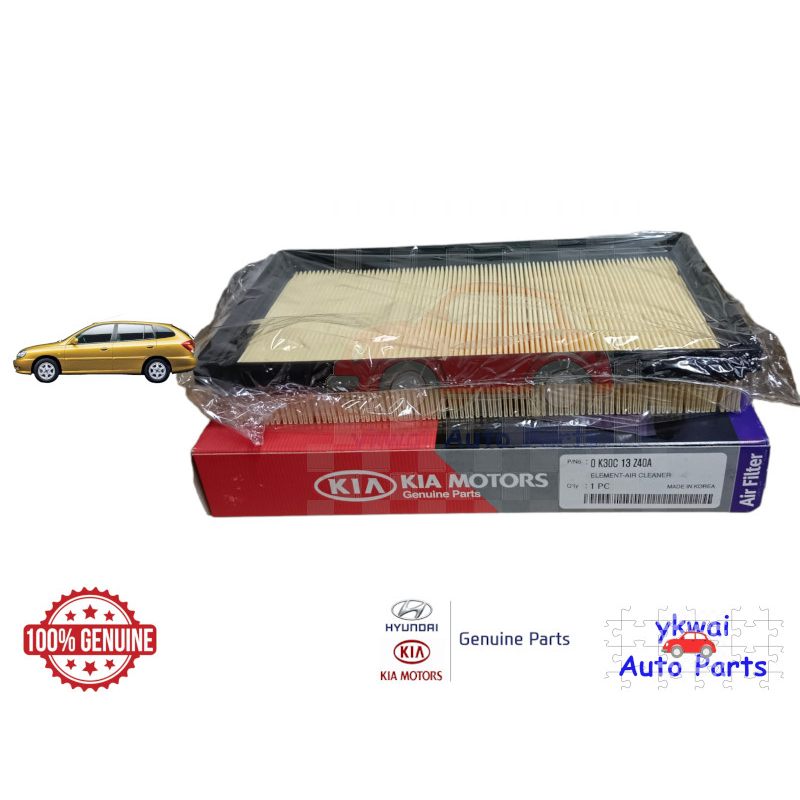 Genuine Kia Motors Air Filter for Kia Rio (First & Second Gen) - 0K30C ...