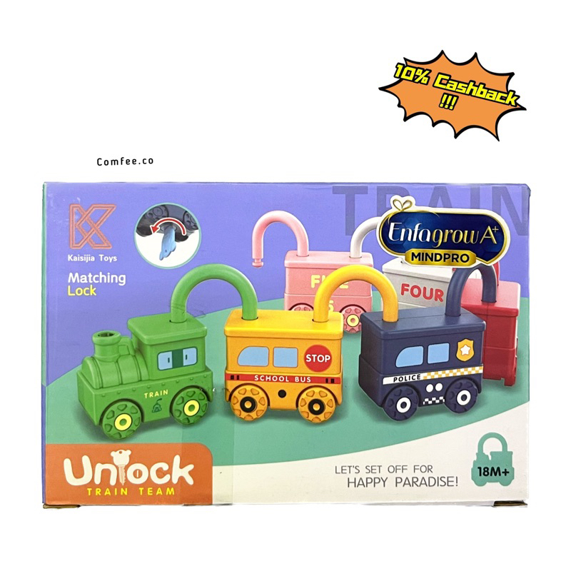 Vehicles Learning Lock and Key Toys/ Unlock Train Team | Shopee Malaysia