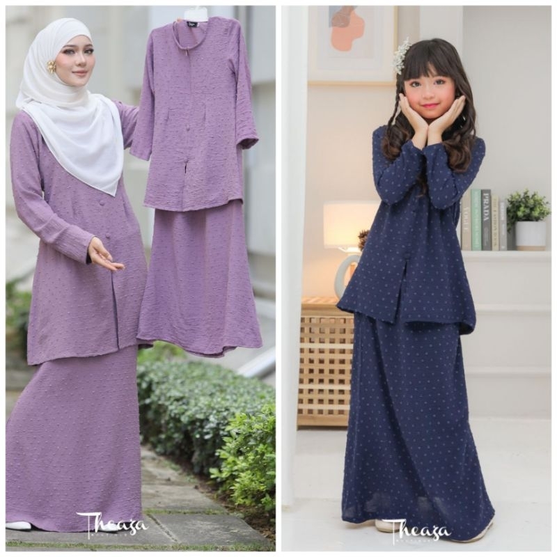 Baju Kurung Raya Kids 2023 - Kebarung Fatimah Kids Tak Payah Gosok By Theaza | Shopee Malaysia