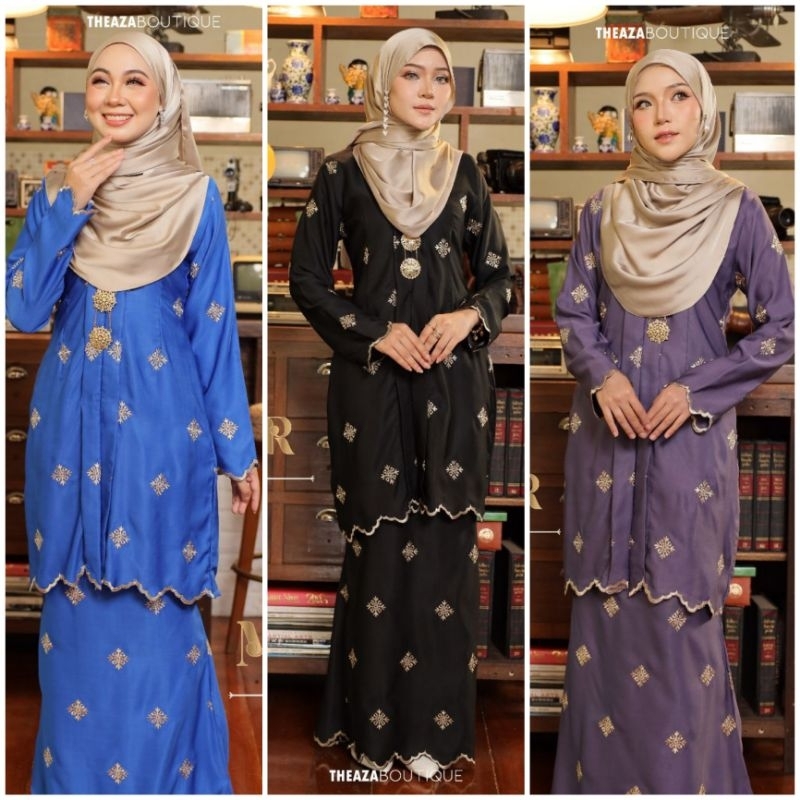 Baju Raya 2023 - Kebaya Mawar Sulam Tenun Bf Friendly By Theaza ...