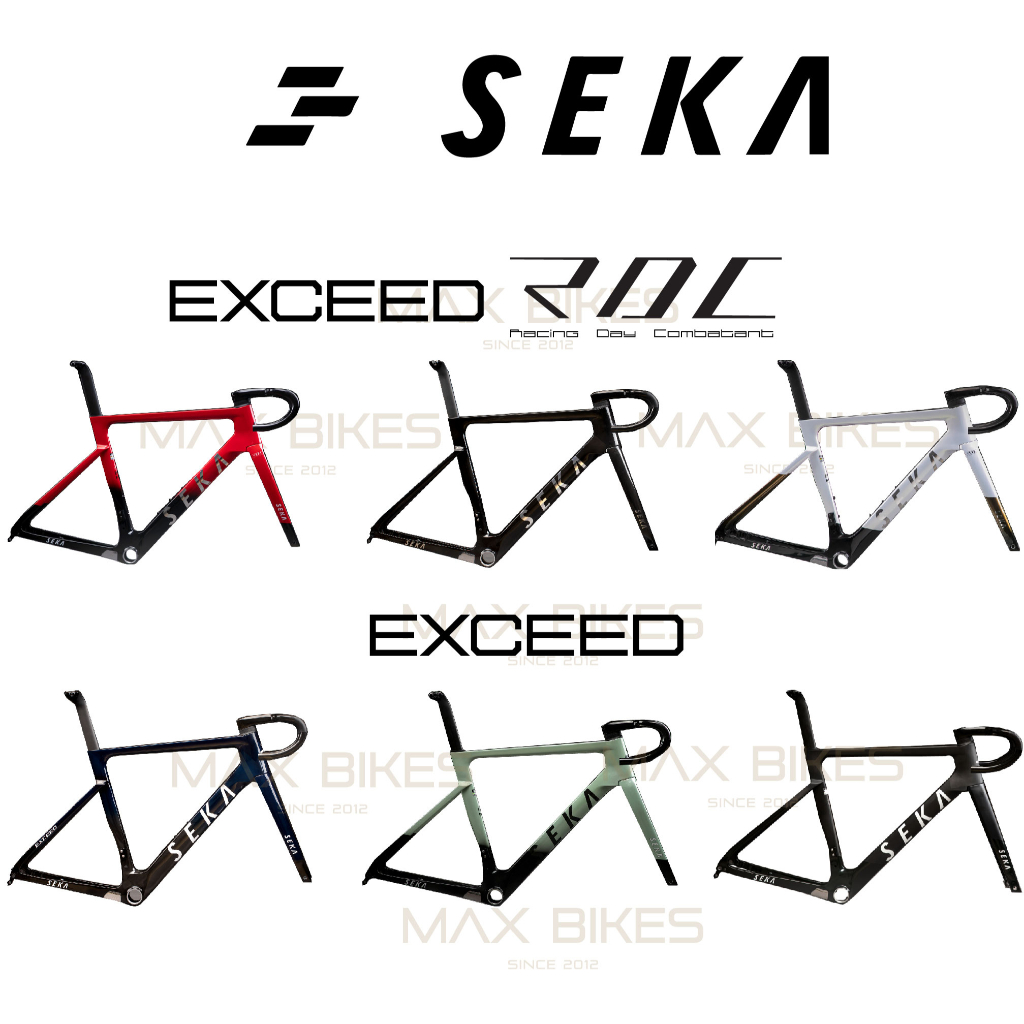 SEKA EXCEED/ EXCEED RDC Semi-Aero Race Carbon Frame set | Shopee Malaysia