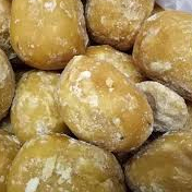 Desi Organic Gur Golden White Colour Round Shape (Indian Jaggery) Gula ...