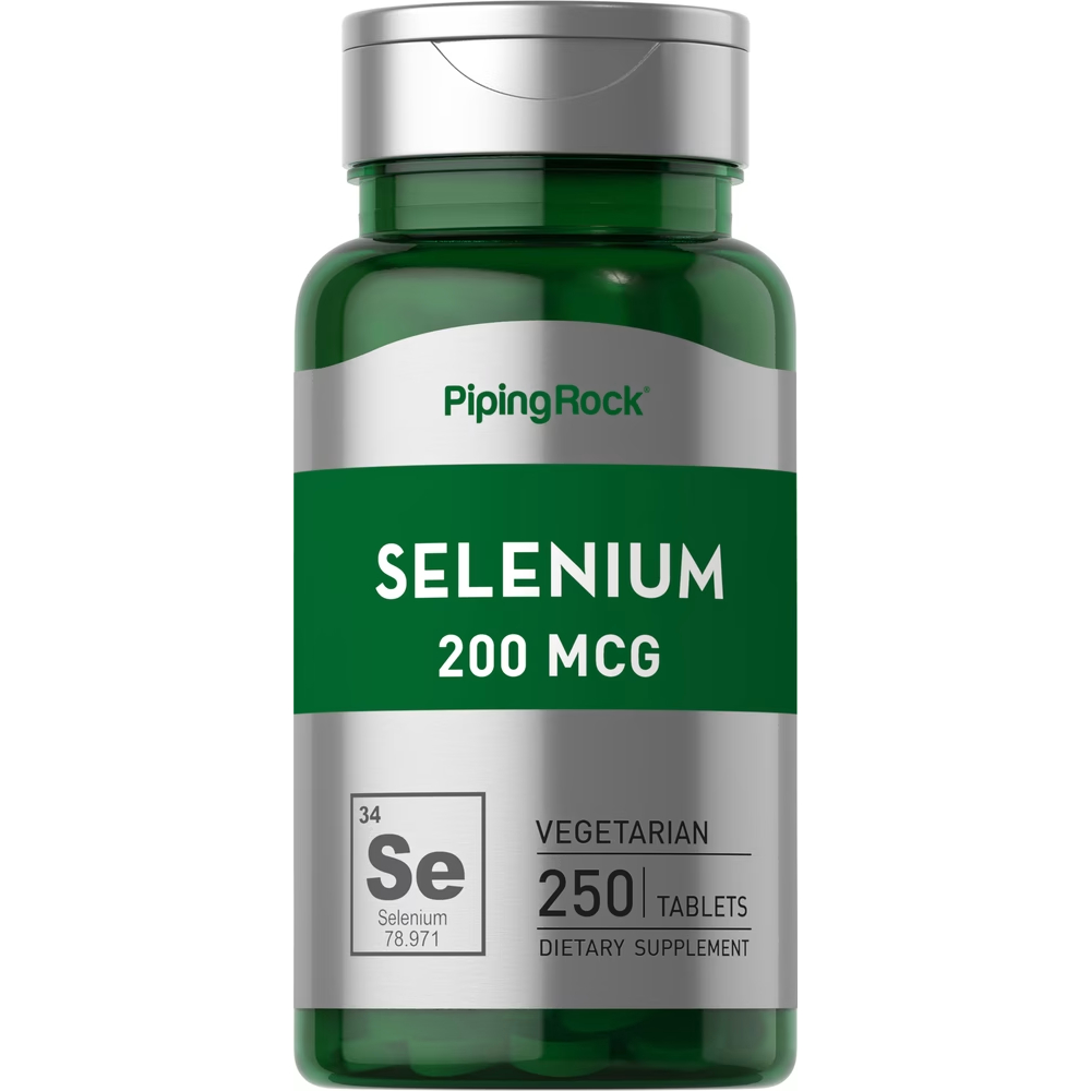 PipingRock, Selenium, 200mcg, 250 Vegetarian Tablets | Shopee Malaysia