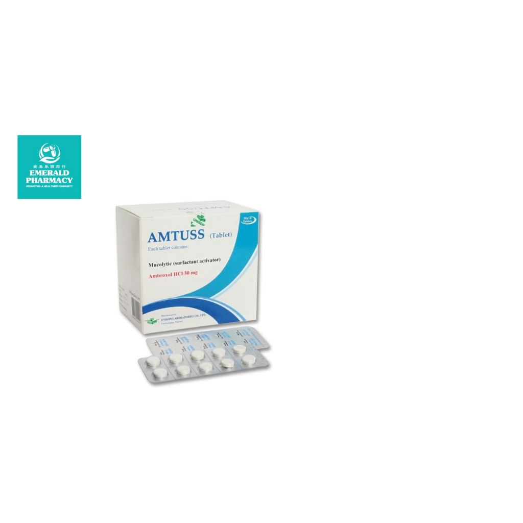 AMTUSS TAB 30MG (AMBROXOL HCL) 50'S/10'S | Shopee Malaysia