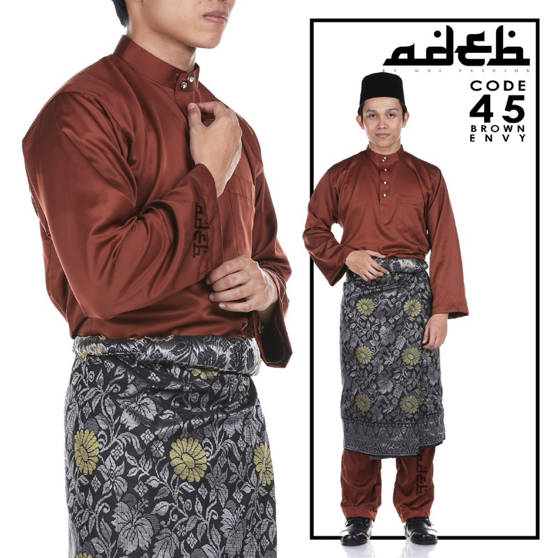 BAJU MELAYU TRADISI BROWN | Shopee Malaysia
