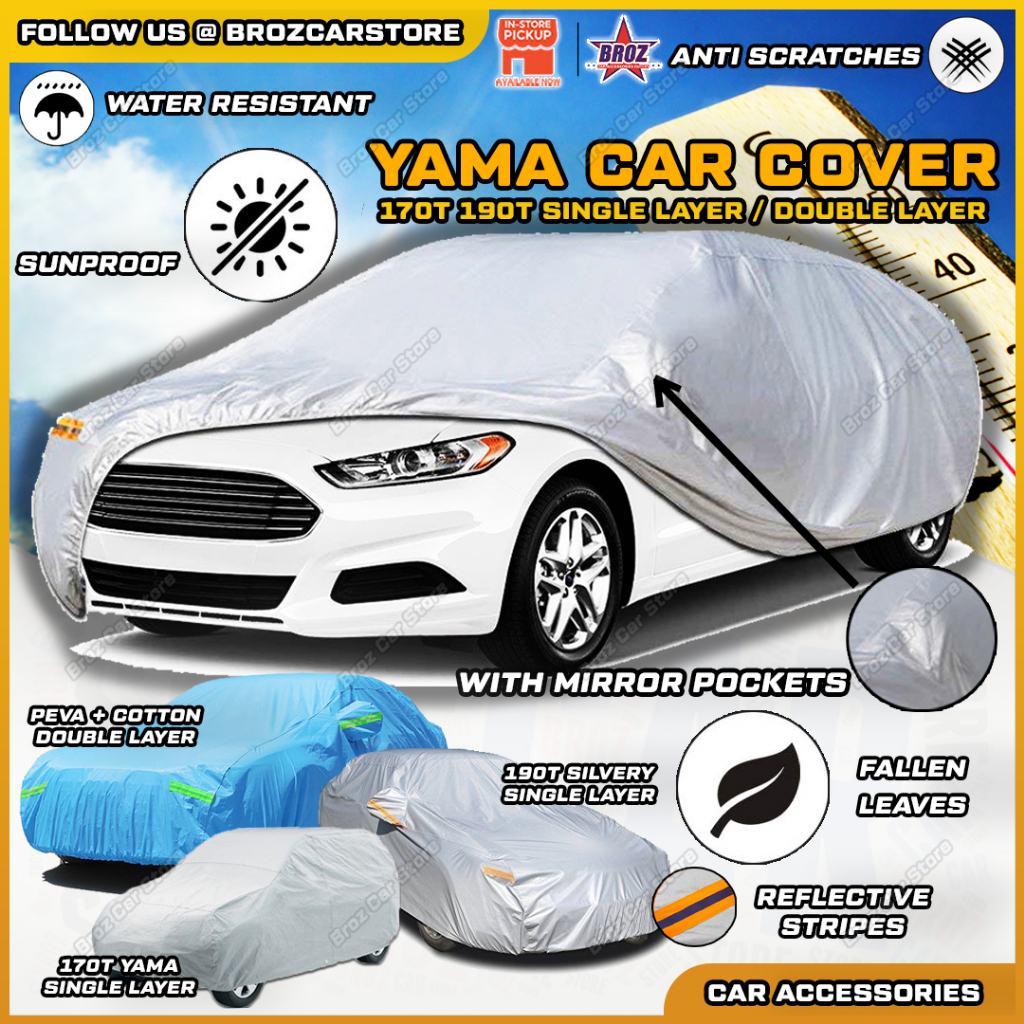 All Size Yama Car Cover Sun-proof Dustproof Water Resistant Protective ...