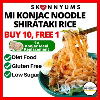 SKINNY KONJAC Noodles Shirataki Noodles Mee Konjac Rice Mi Konjac Nasi ...