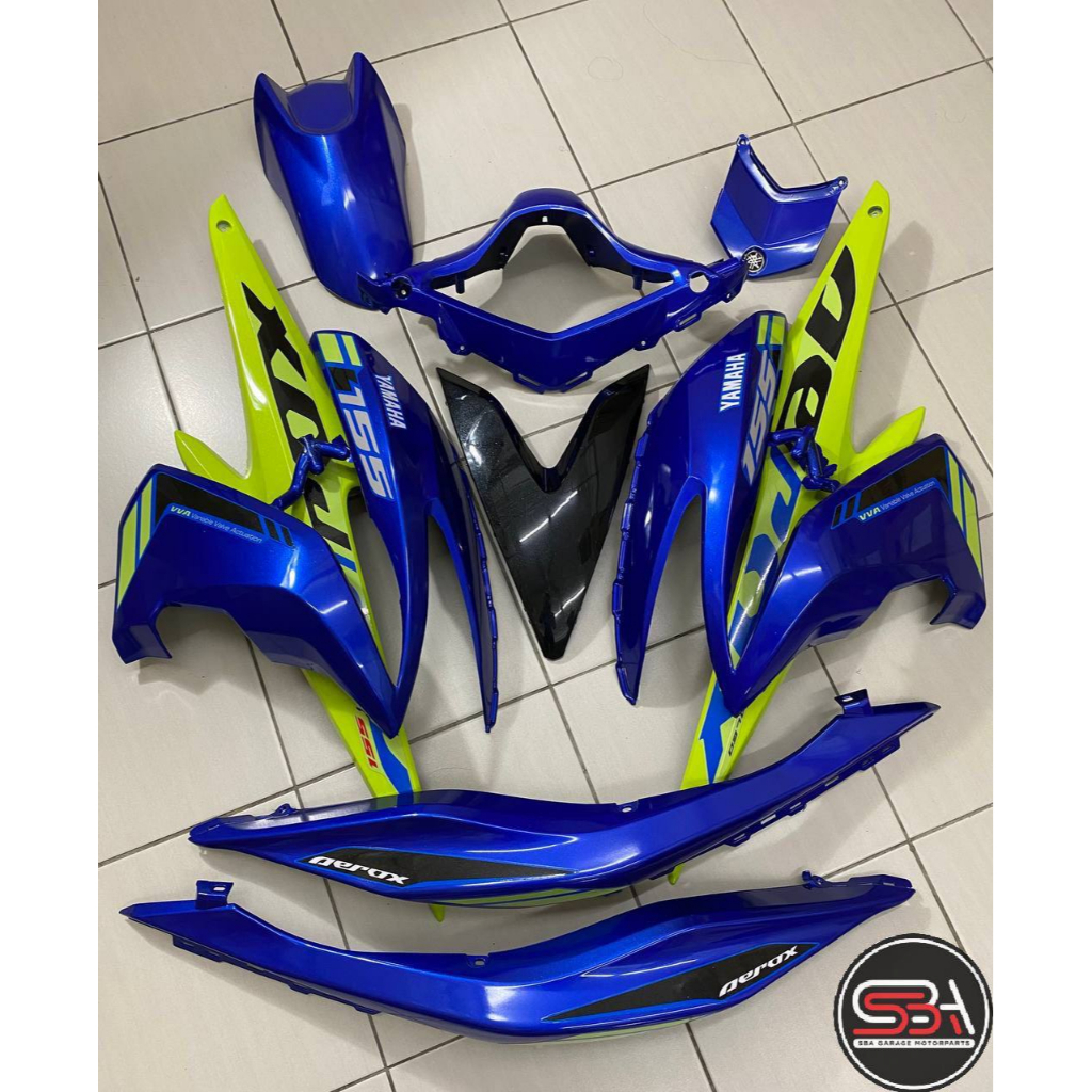 COVERSET BODYSET NVX 155 NVX155 V1 YAMAHA DOCTOR GREEN BIRU HIJAU 001 ...