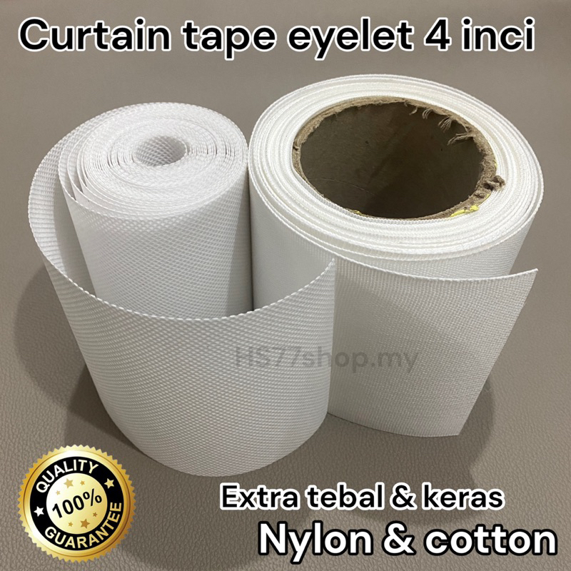 4inci tape langsir eyelet/ 4inch curtain tape eyelet | extra tebal ...