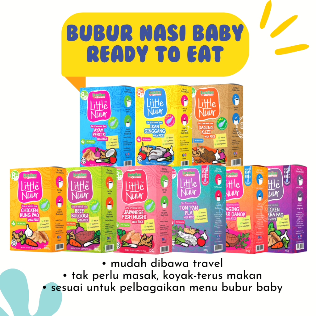 BUBUR NASI BERLAUK BABY READY TO EAT TRAVEL FRIENDLY MAKANAN BAYI BABY ...