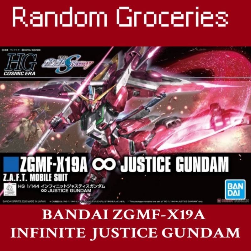 BANDAI HGCE ZGMF-X19A INFINITE JUSTICE GUNDAM | Shopee Malaysia