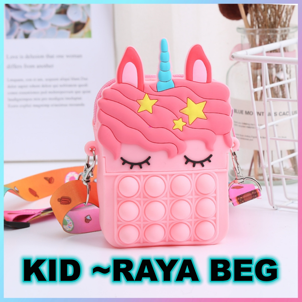 BEG RAYA KANAK KANAK POP IT BAG MAINAN TOYS POPIT READY STOCK MINI ...