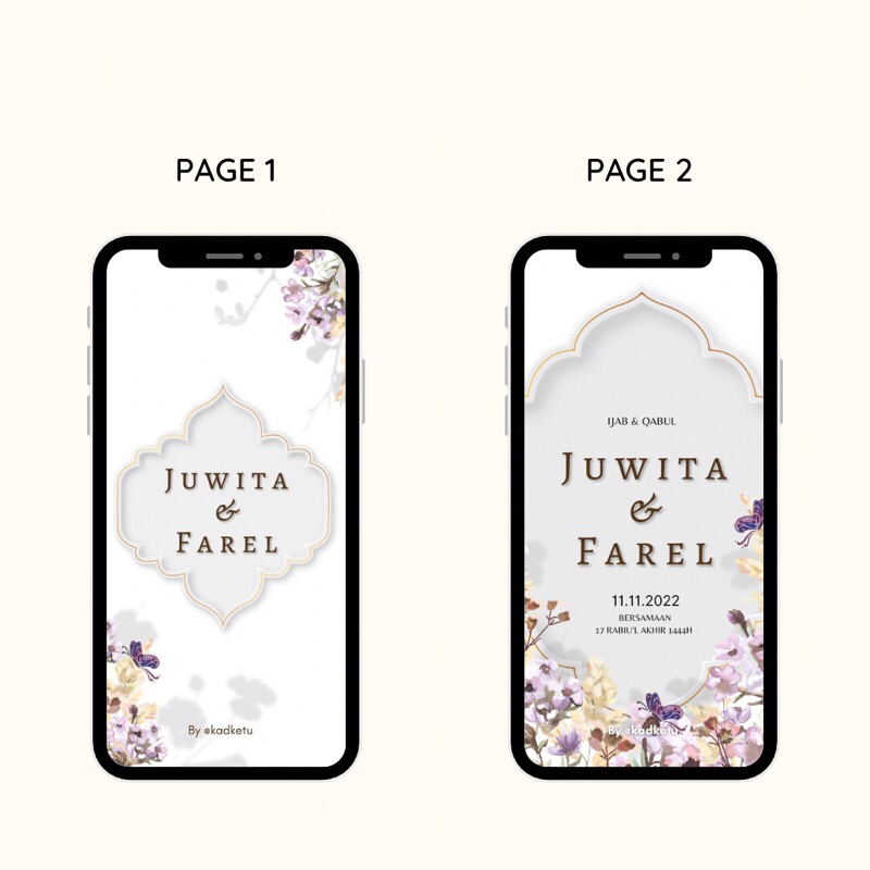 Digital Wedding Invitation Card / Kad Jemputan Kahwin | Shopee Malaysia