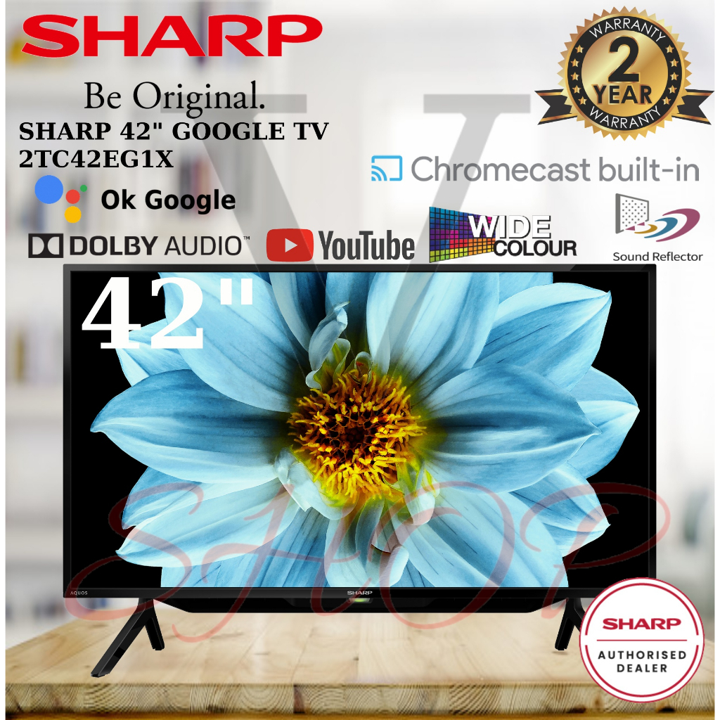 SHARP 42 FULL HD GOOGLE TV 2TC42EG1X | Shopee Malaysia