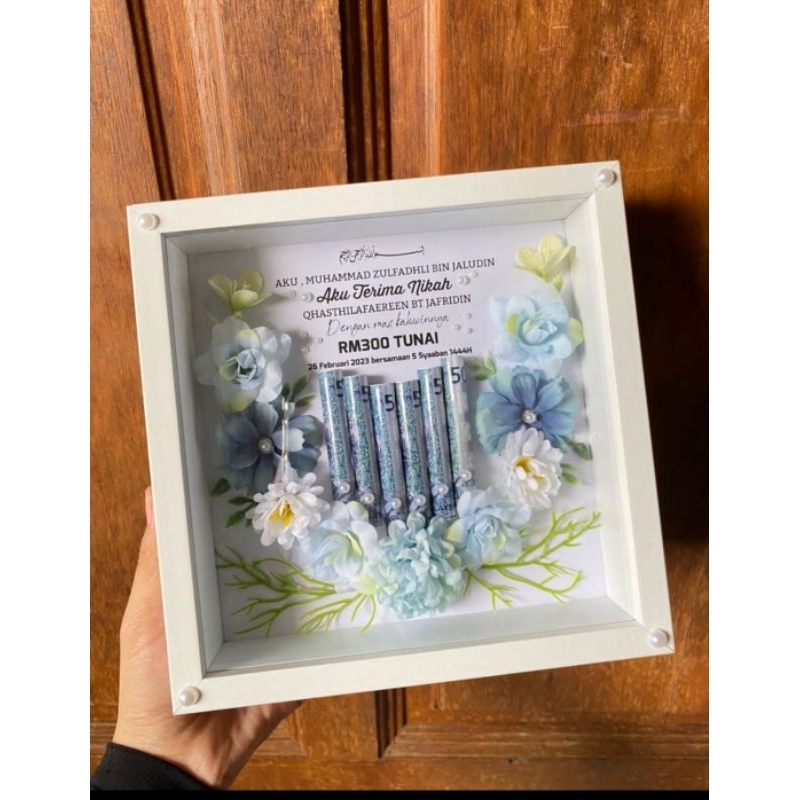 FRAME MAS KAHWIN SIAP GUBAH SQUARE FRAME DUIT HANTARAN FRAME MAS KAHWIN ...