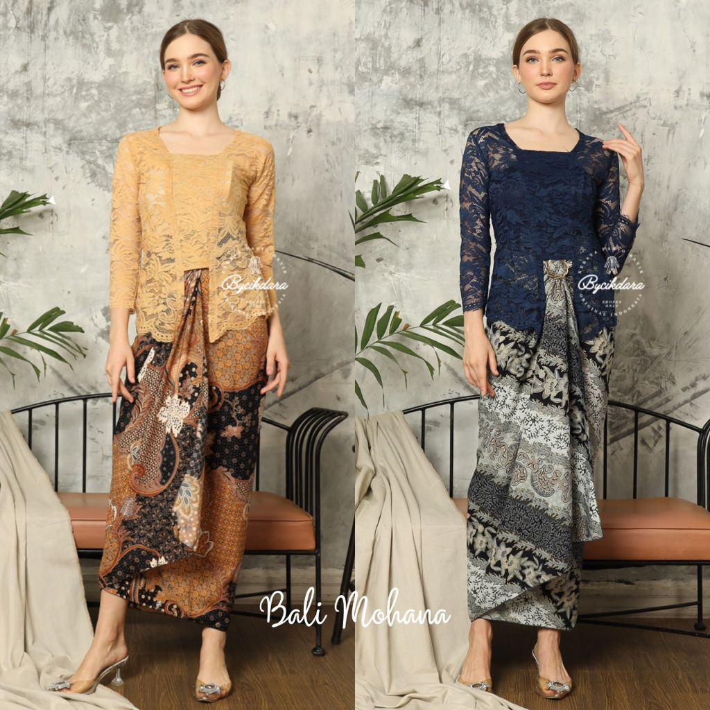 (KEBAYA + CORSET) Bycikdara Kebaya Lace Bali Mohana | Tanpa Pario ...