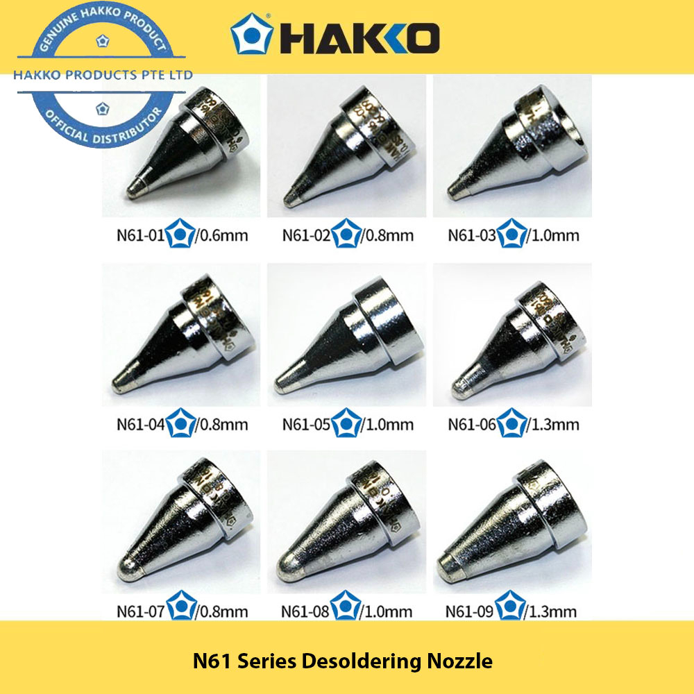 HAKKO N61 Series Desoldering Nozzle (01-09) Extra Long | Long Nozzle ...