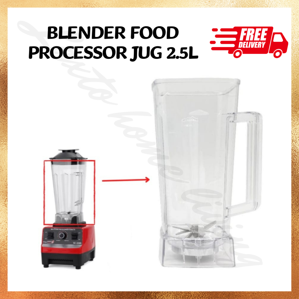 Heavy Duty Blender Food Processor Jug 2.5L ONLY | Shopee Malaysia