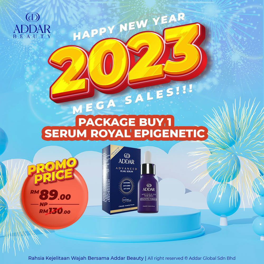 NEW YEAR MEGA SALE!! Addar Beauty Buy 1 Serum Royal Epigenetic | Shopee ...