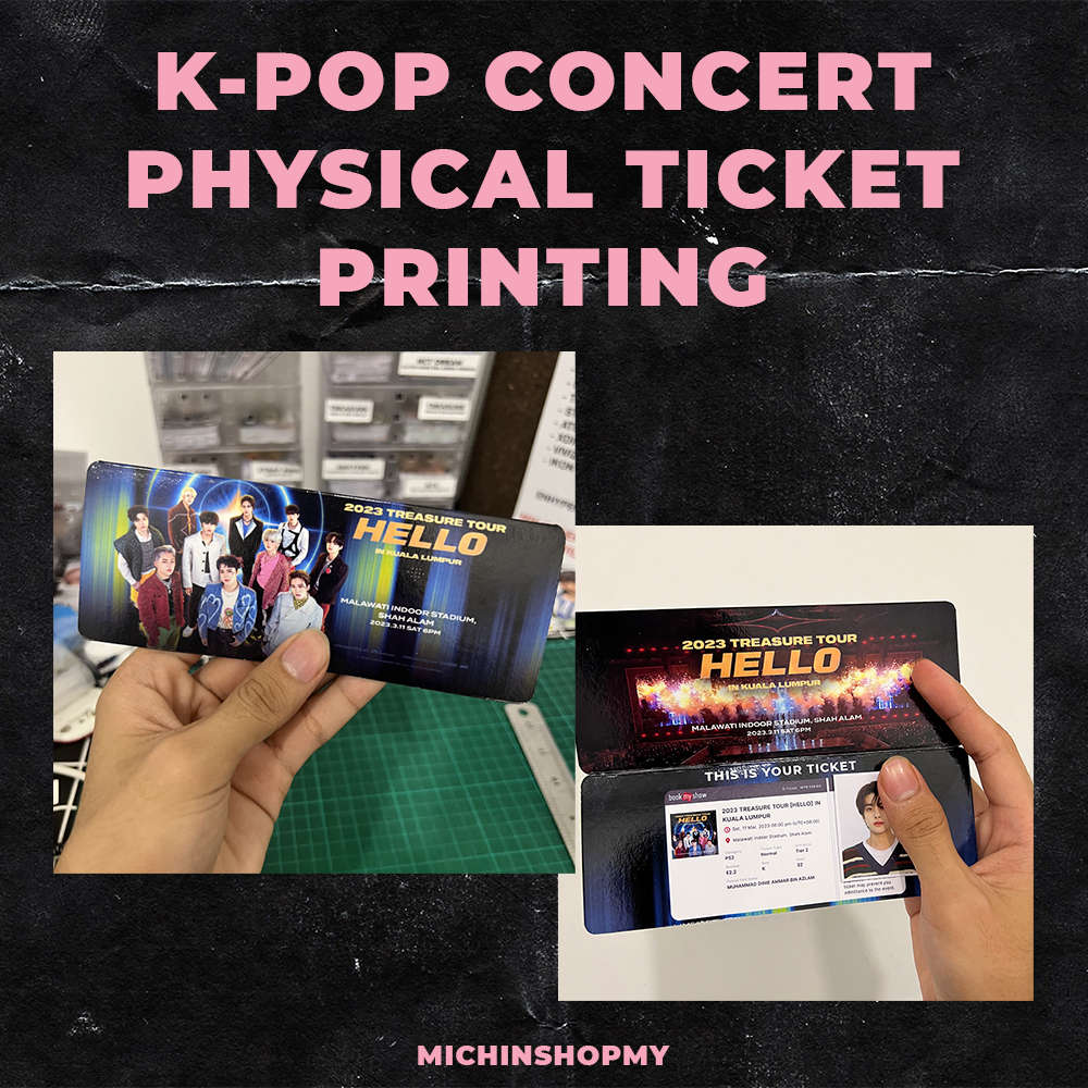 K-POP CONCERT PHYSICAL TICKET PRINTING | Shopee Malaysia
