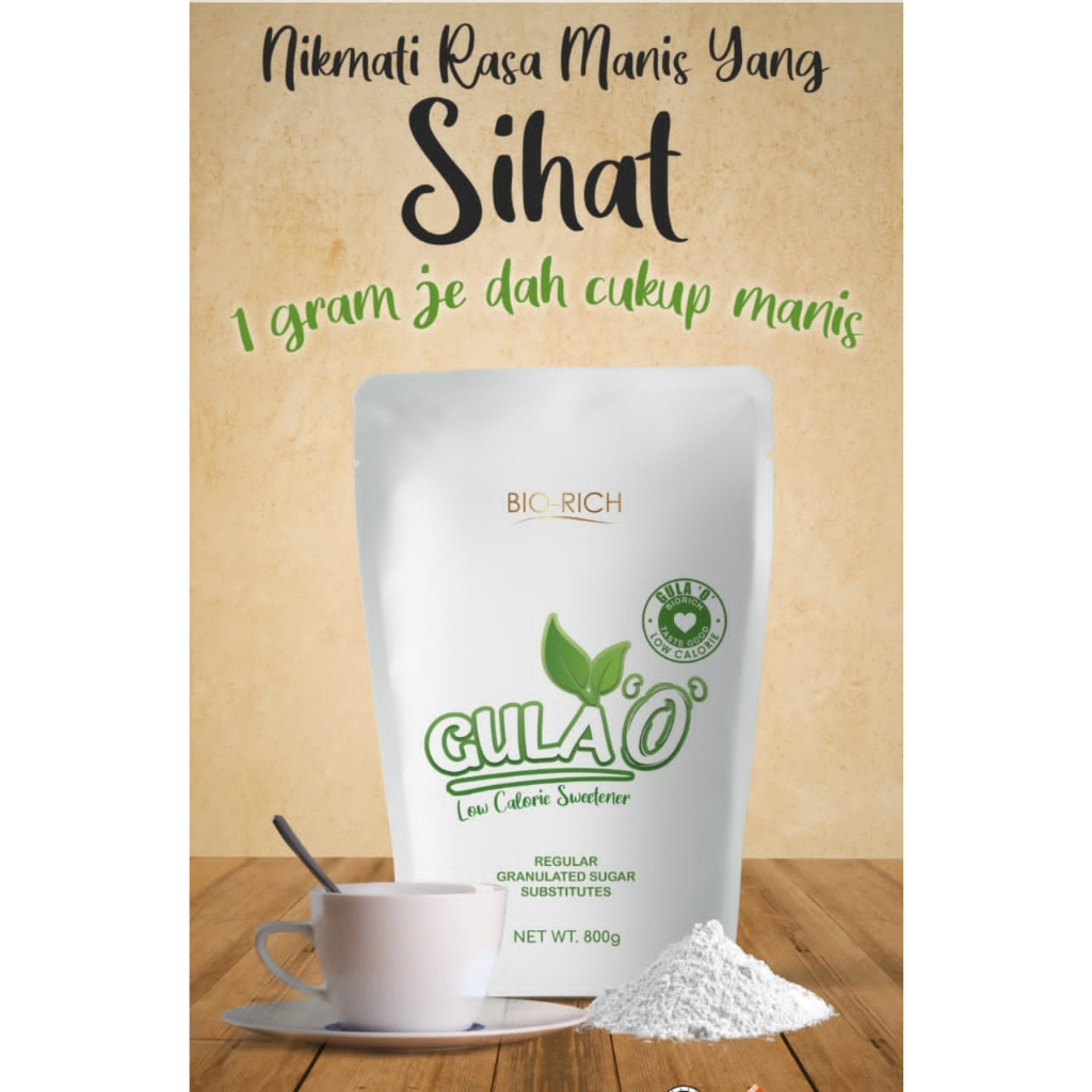 Gula O Biorich Pemanis Sihat Rendah Kalori, Low Calories Sweeteners ...