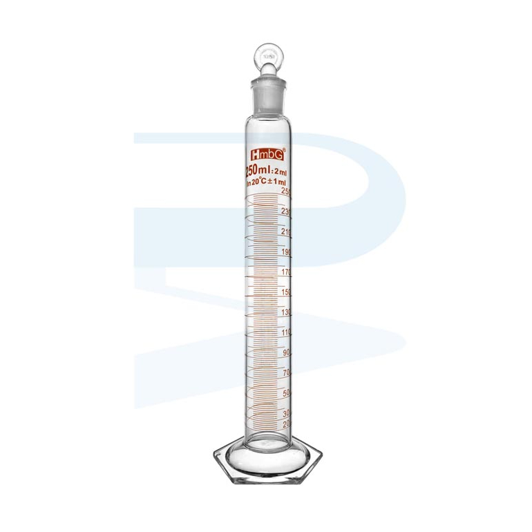 Measuring Cylinder with stopper 100ml, HmbG | Shopee Malaysia