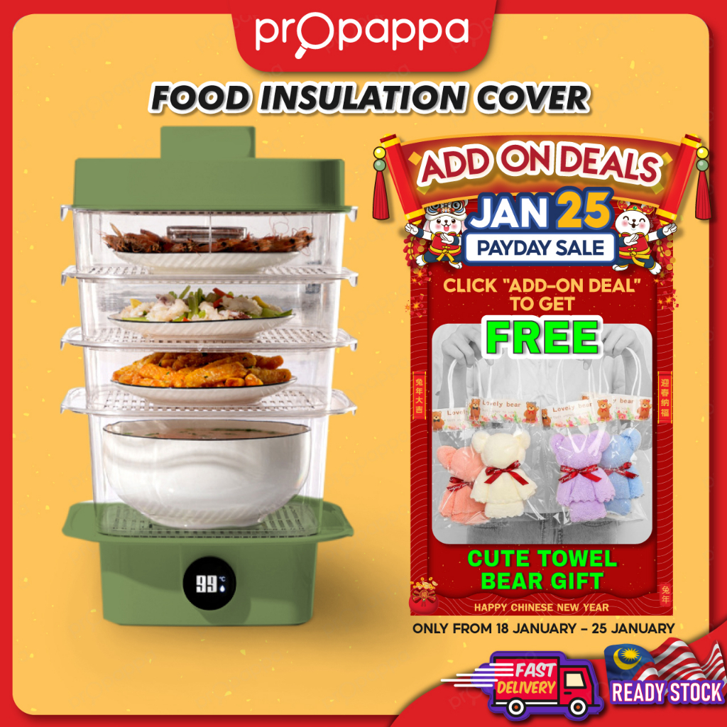 Propappa - (1Year Warranty) Food Cover with Digital Temperature ...