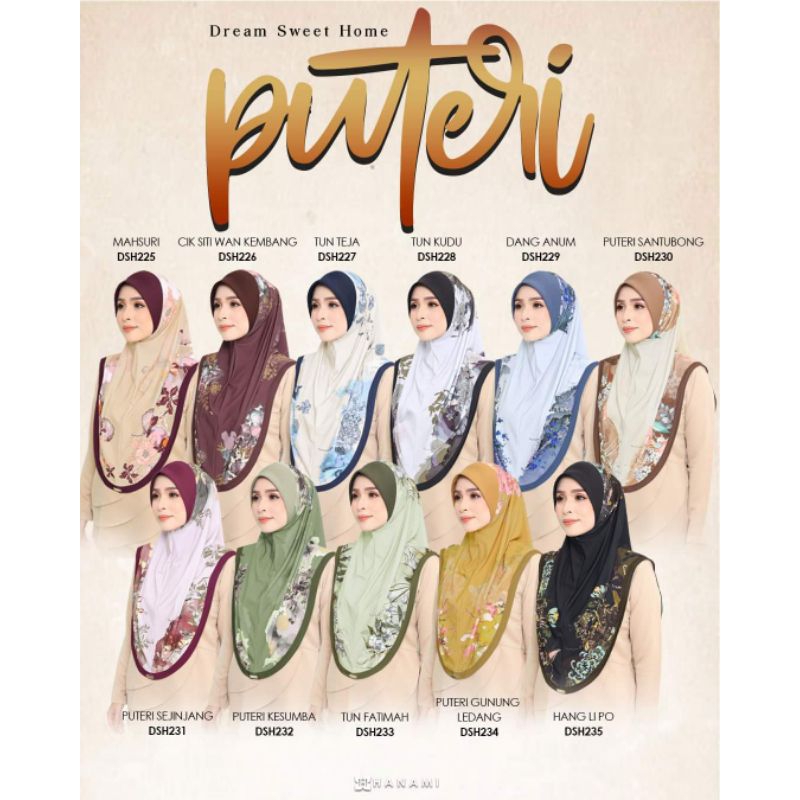 Hanami hijabs tudung sarung PUTERI HIJABS BY HANAMI ORIGINAL HQ Tudung ...