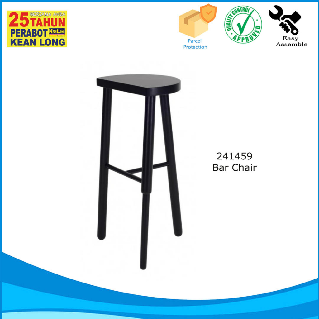 KLSB Paige Solid Wood Counter Chair / Dining Chair / Bar Chair / Kerusi ...