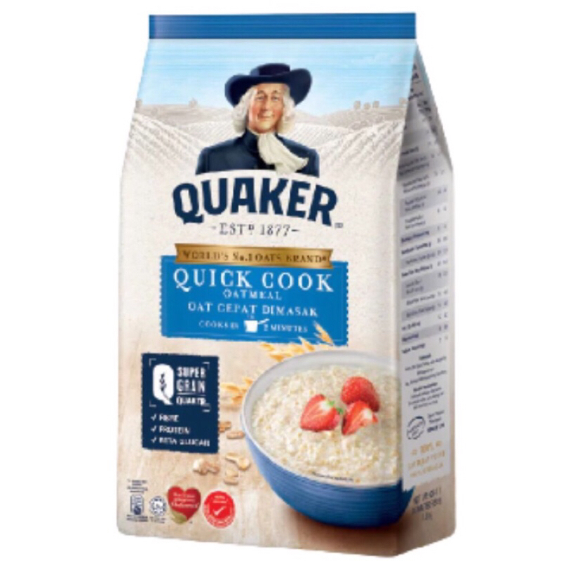 Quaker Quick Cook Oatmeal 1.2 kgs/ 1.35 kgs/ Tin 800 g | Shopee Malaysia