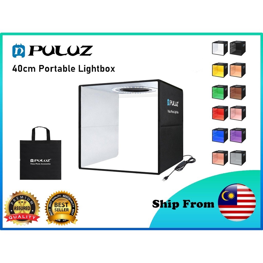 [ READY STOCK ] Puluz 40cm Mini Studio Portable Folding Photography ...