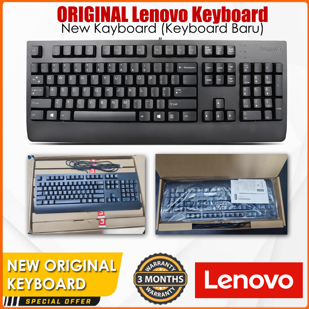 ORIGINAL LENOVO (NEW / KEYBOARD BARU) USB KEYBOARD [MODEL : Lenovo ... ORIGINAL LENOVO (NEW / KEYBOARD BARU) USB KEYBOARD [MODEL : Lenovo ...