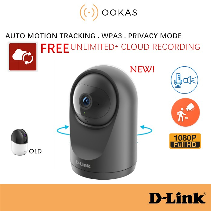 D-Link DCS-6500LH / DCS-6501LH Full HD Pan & Tilt Wireless WiFi Smart ...