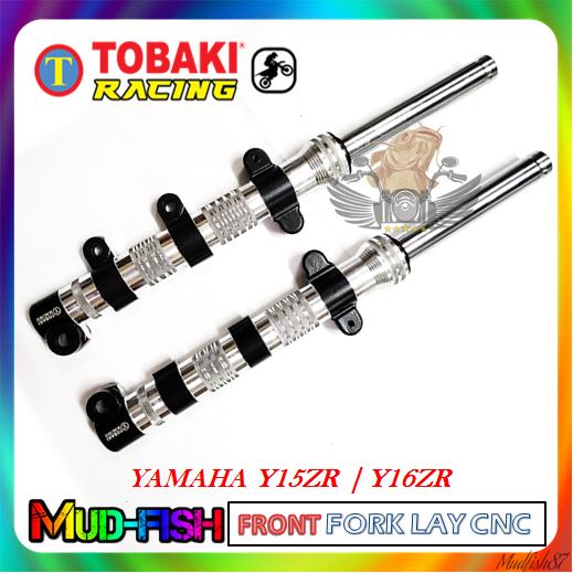 TOBAKI RACING CNC FRONT FORK LAY FOR YAMAHA Y15ZR | Y16ZR (CHROME) | Shopee Malaysia