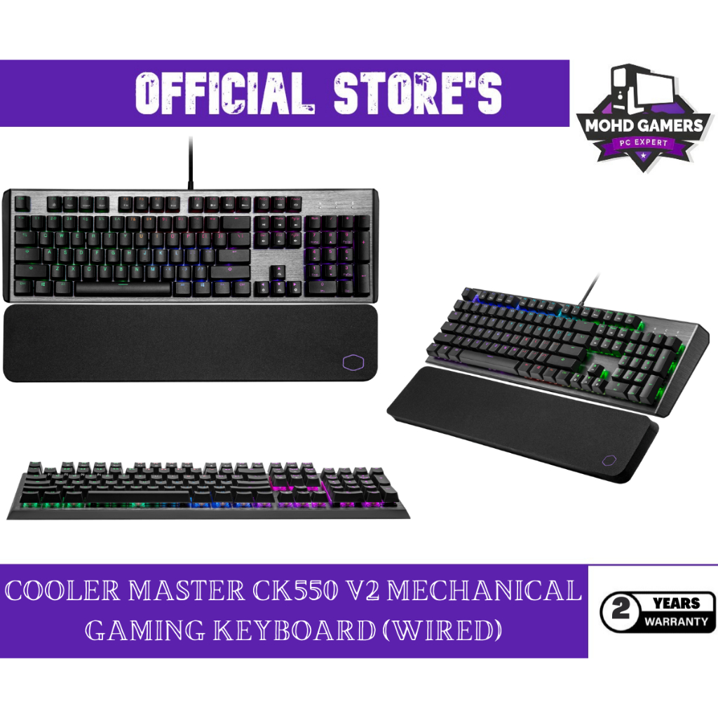 COOLER MASTER CK550 V2 MECHANICAL GAMING KEYBOARD (WIRED) | Shopee Malaysia