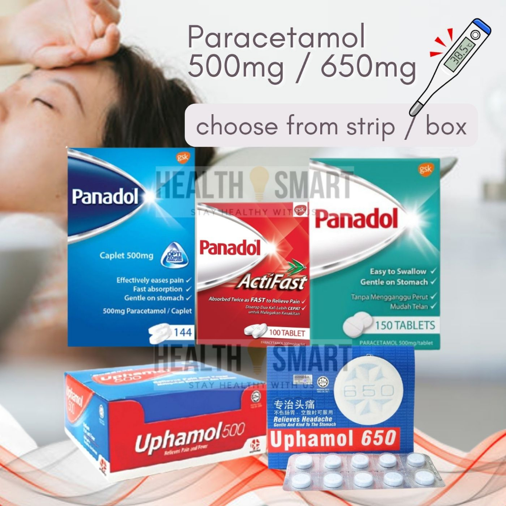 Panadol Actifast 10's / Panadol Optizorb 12's / Panadol Coated 500mg 10 ...