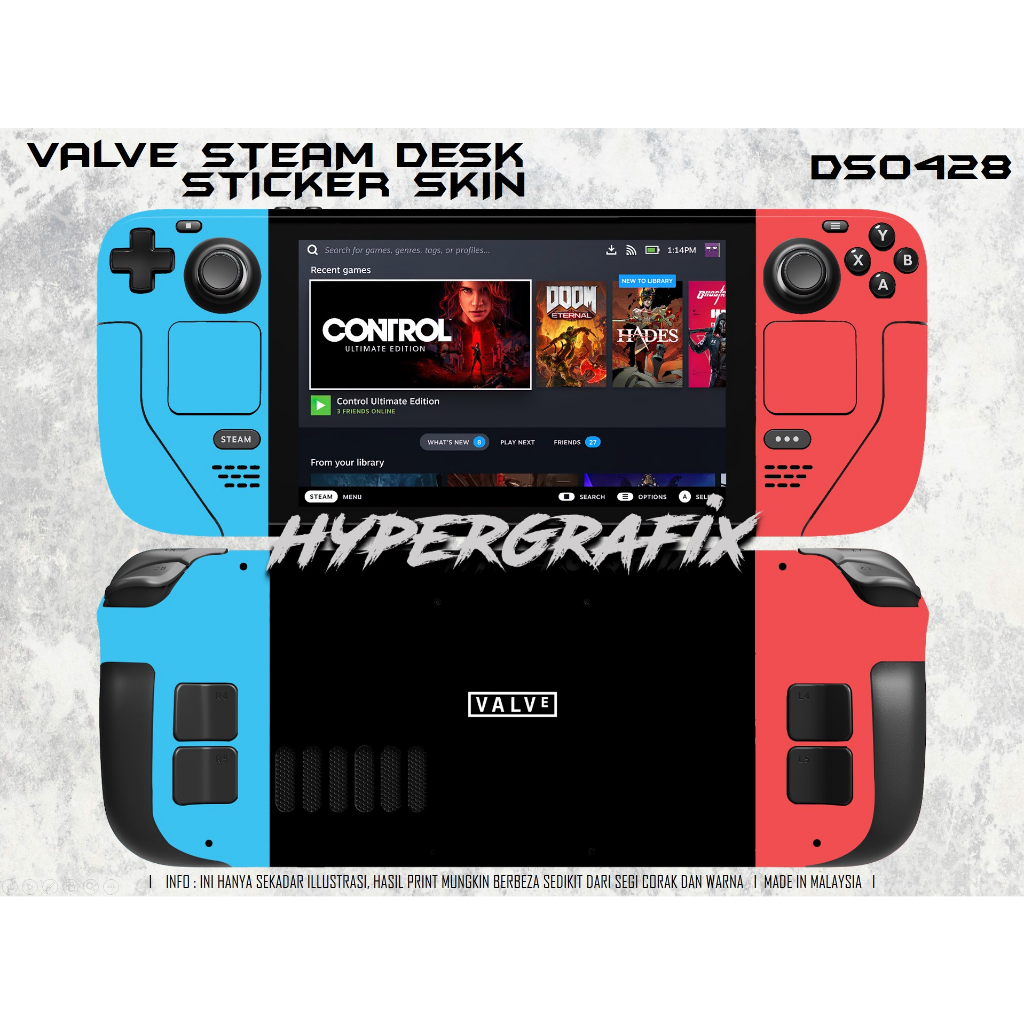 Steam Deck Sticker Skin 428 | Shopee Malaysia