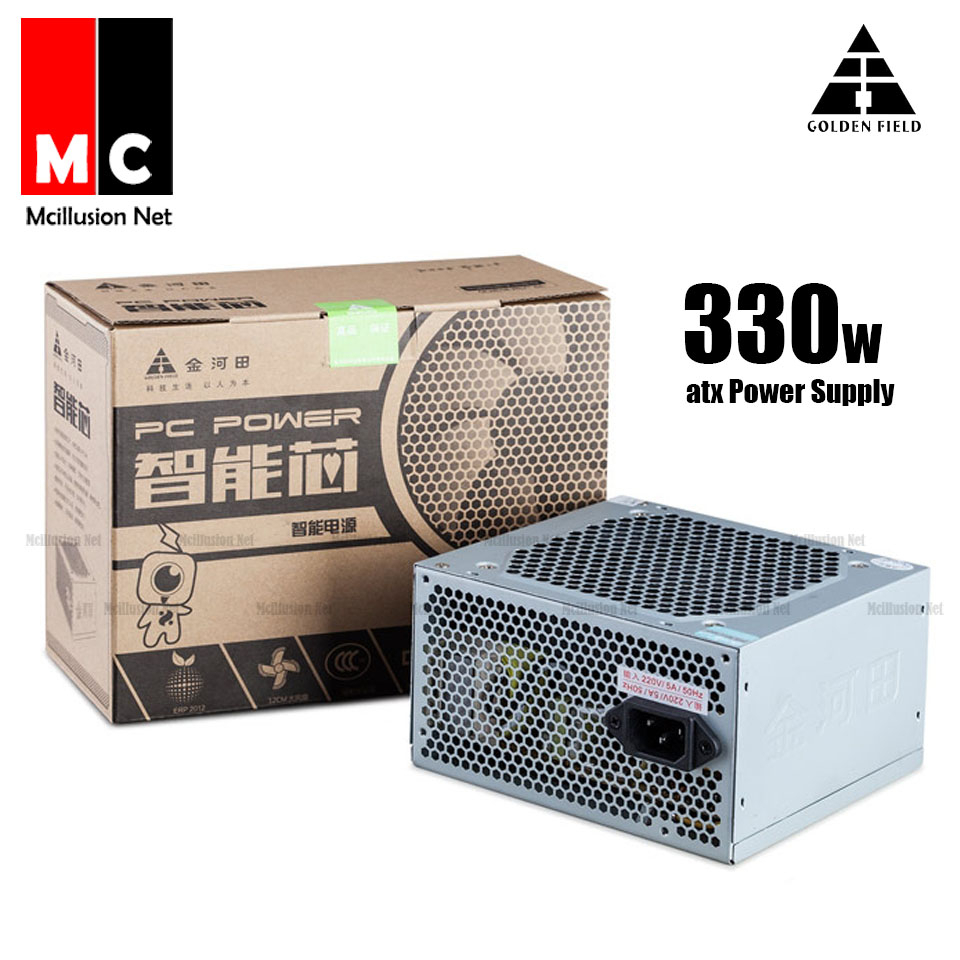 GOLDEN FIELD 330W ATX-S309 with 120mm Fan Power Supply PSU | Shopee ...