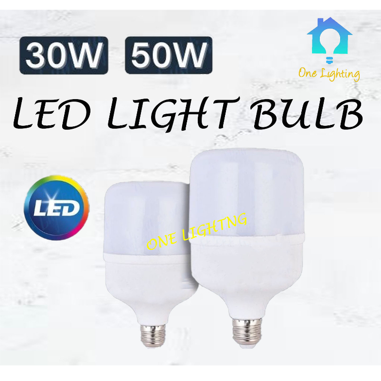 30W / 50W SUPER BRIGHT LED BULB E27 GLOBE BULB SQUARE BULB MENTOL ...