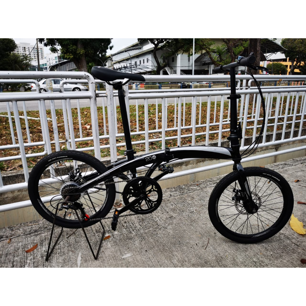 Mongoose Folding Bike - Monocoque 2023 - 20 inch - 406 Wheel - 7speed ...
