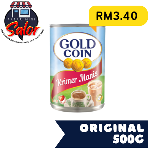 F&N GOLD COIN SWEETENED CREAMER SUSU PEKAT GOLD COIN KRIMER MANIS 500g ...