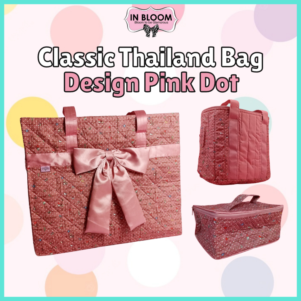 ORIGINAL Thailand Shoulder Bag Pink Design Viral Travel Cabin Luggage ...