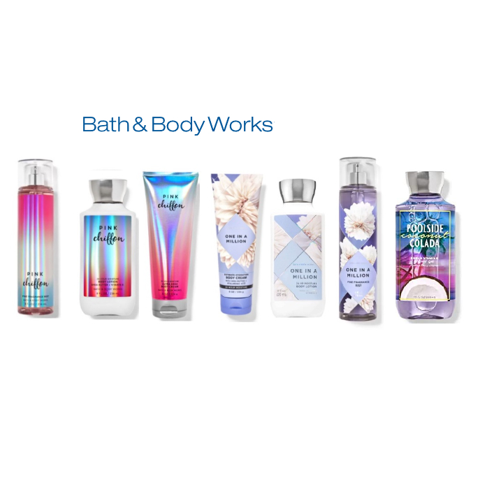 Bath & Body Works Pink Chiffon Mist Body Lotion /One in a million mist ...