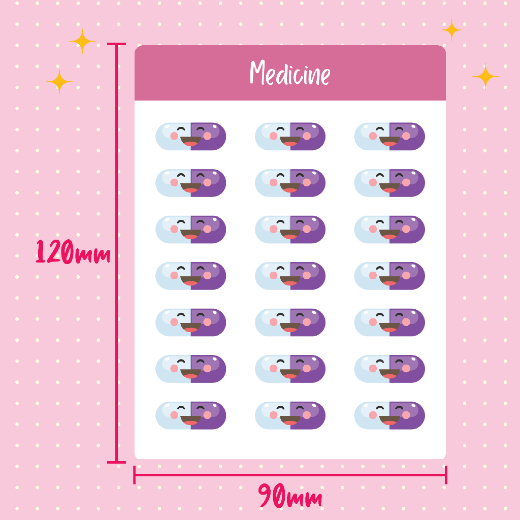 Medicine Sticker | Icon sticker for planner | Shopee Malaysia