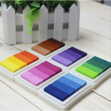 4 Color Ink Pad Washable Kids Fingerprint Student School Home Art ...