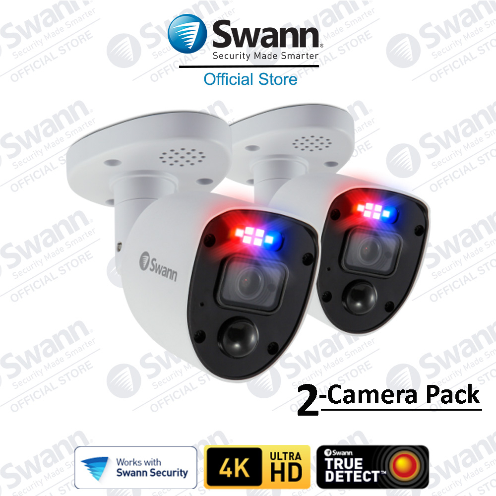 Swann Enforcer 4K Ultra HD Add-On Security Cameras CCTV Spotlights ...