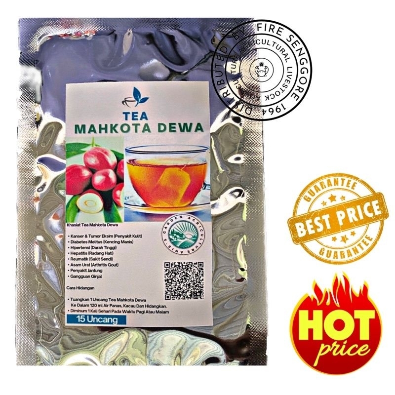 Tea Buah Mahkota Dewa Kering/Gout,Darah Tinggi,Kencing Manis, | Shopee ...