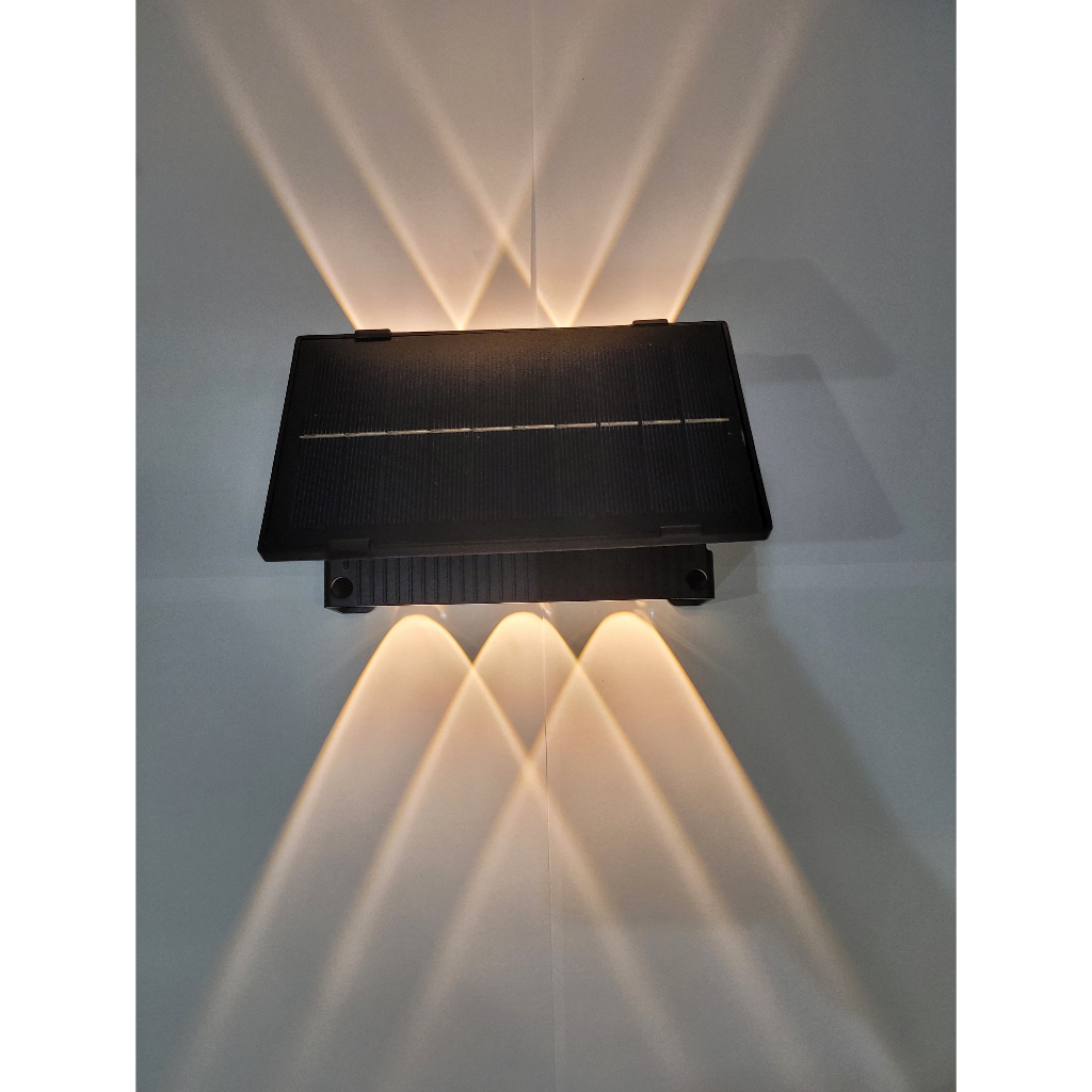 LED Solar Outdoor 6W IP65 Wall Lamp | Shopee Malaysia